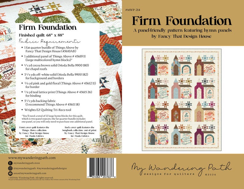 Firm Foundation PDF Quilt Pattern - Etsy