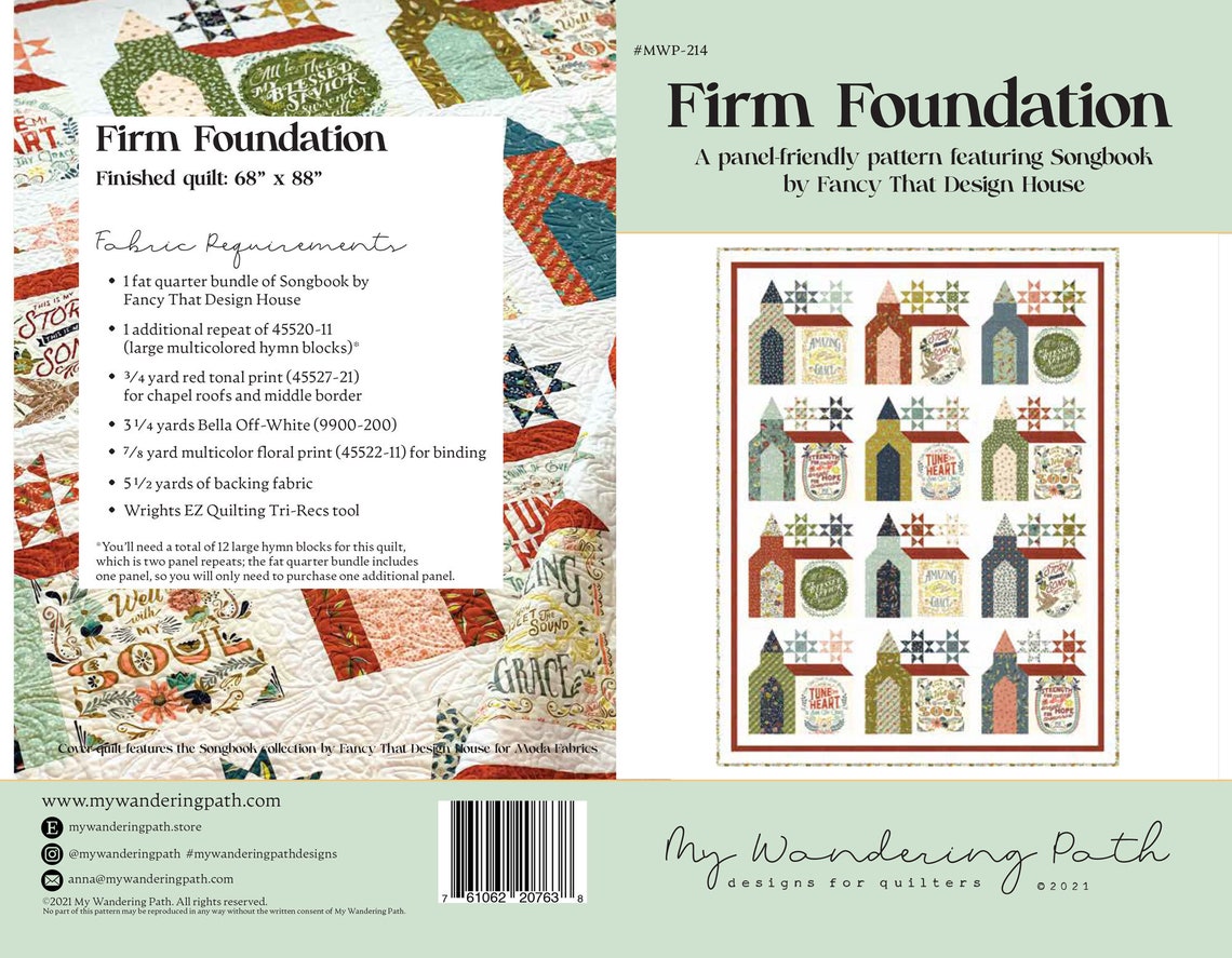 Firm Foundation PDF Quilt Pattern - Etsy