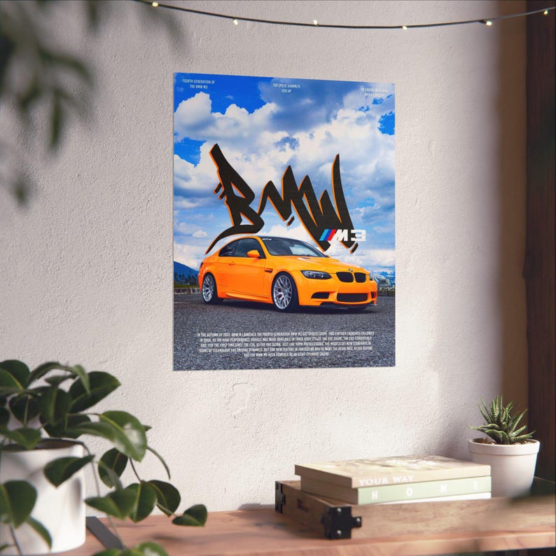Poster BMW M3 Special Design - Etsy
