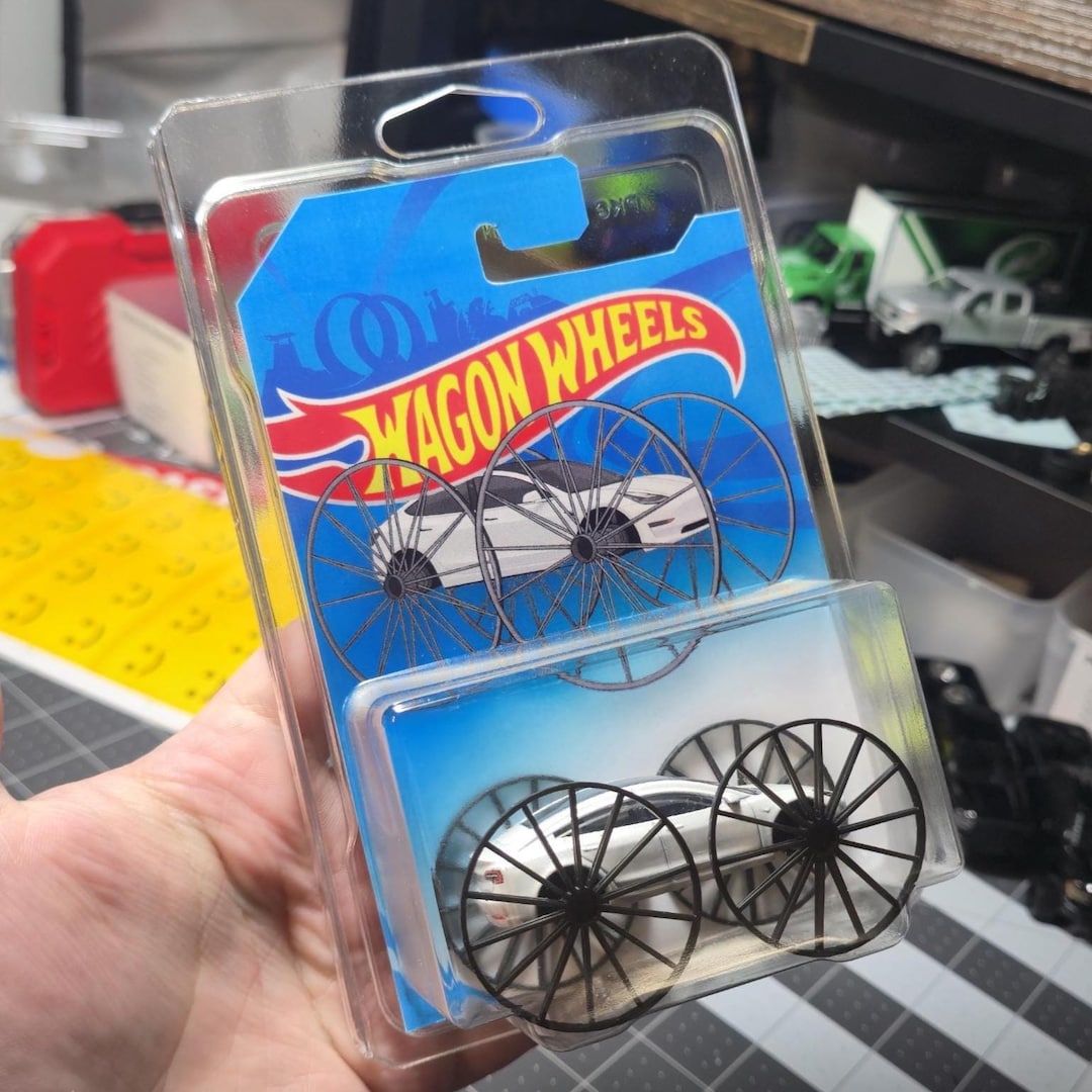 1/64 Custom Replica of Whistlin Diesel's Tesla Model 3 on Wagon Wheels ...