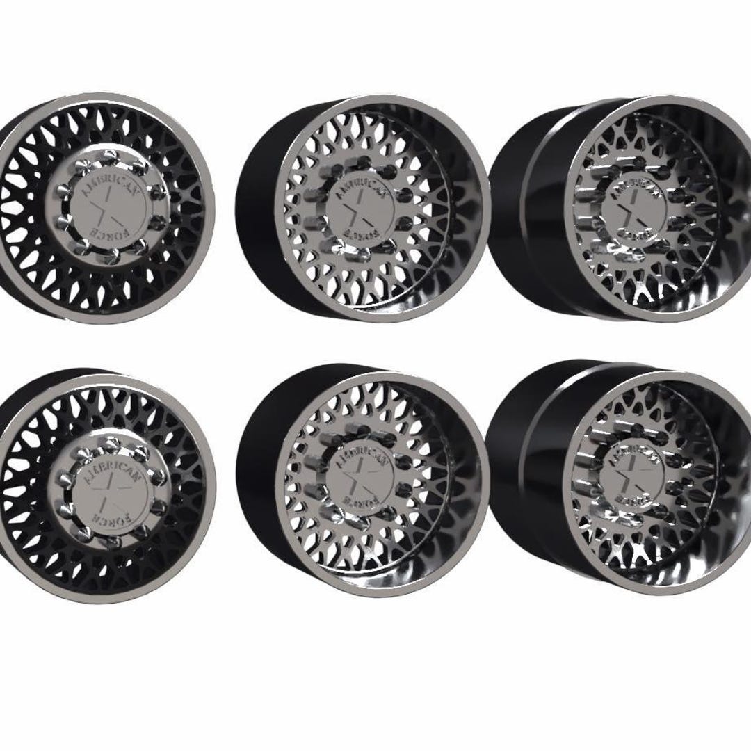 Set of 1/64 Dually American Force N30 Coverts With Tires (traditional ...