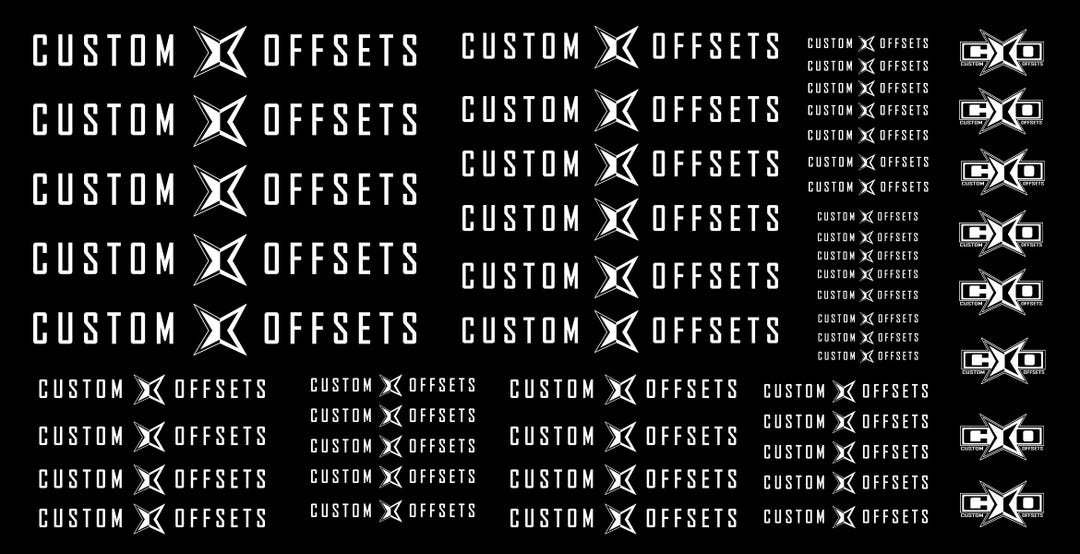 1/64 Custom Offsets Logo Waterslide Decals - Etsy