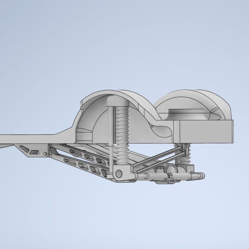 1/64 8" Mcgaughys Lifted Chassis for 5th GEN Greenlight Ram HD SRW ...