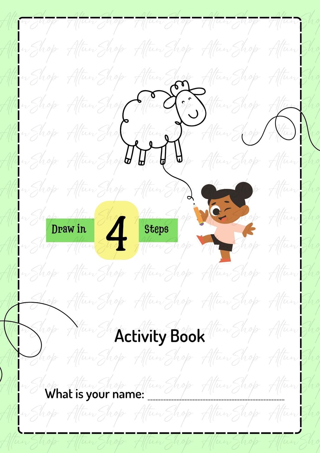 4-step Drawing Activity Book for Kids – 24 Fun Pages – Digital Download ...