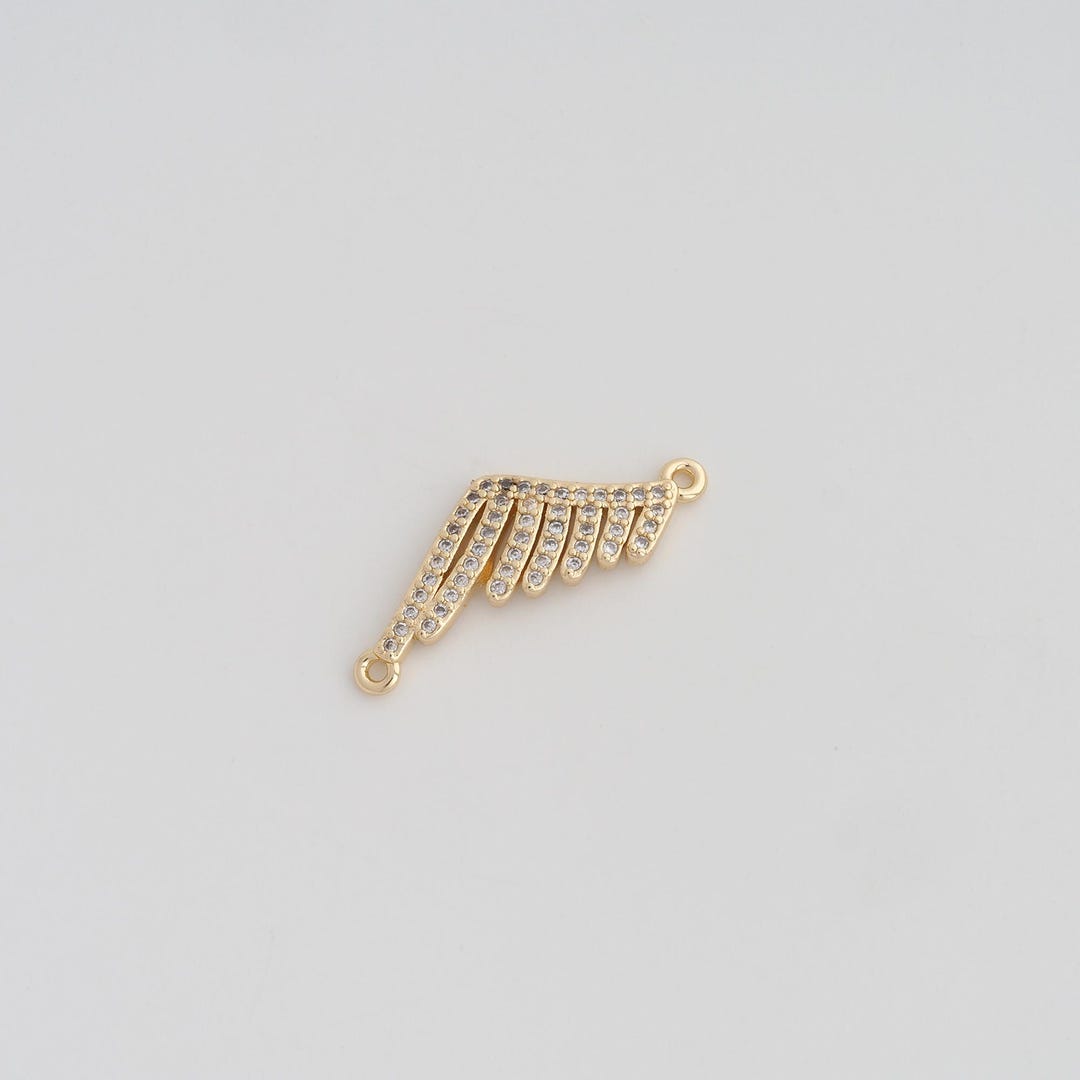 Gold Angel Wings Connectors 18K Gold Filled Animal Wings Connectors for ...
