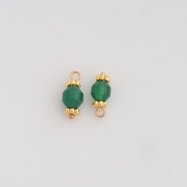 Gold Energy Stone Charms 18K Gold Filled Natural Stone Pendant for DIY ...