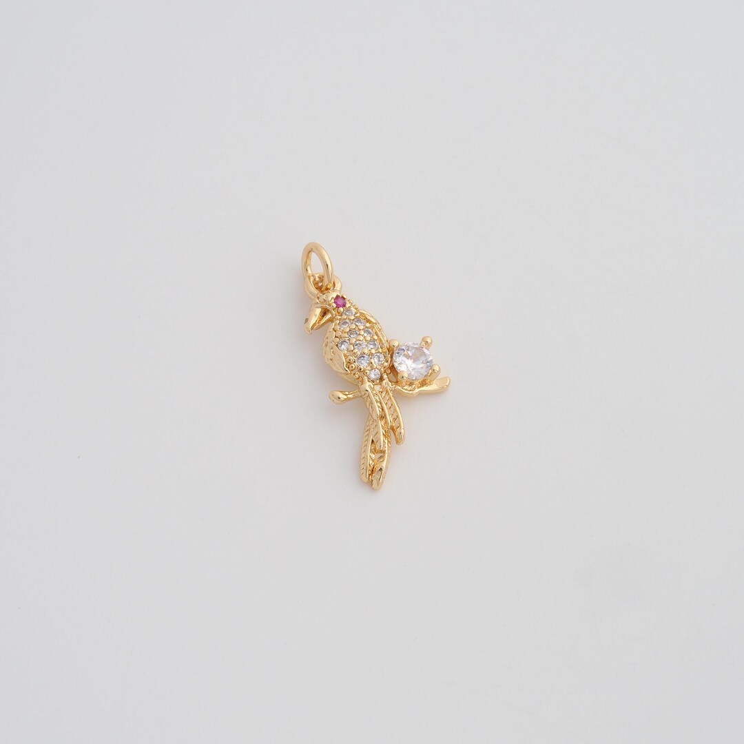 Gold Bird Charms 18K Gold Filled Flying Pendant for DIY Bracelet ...