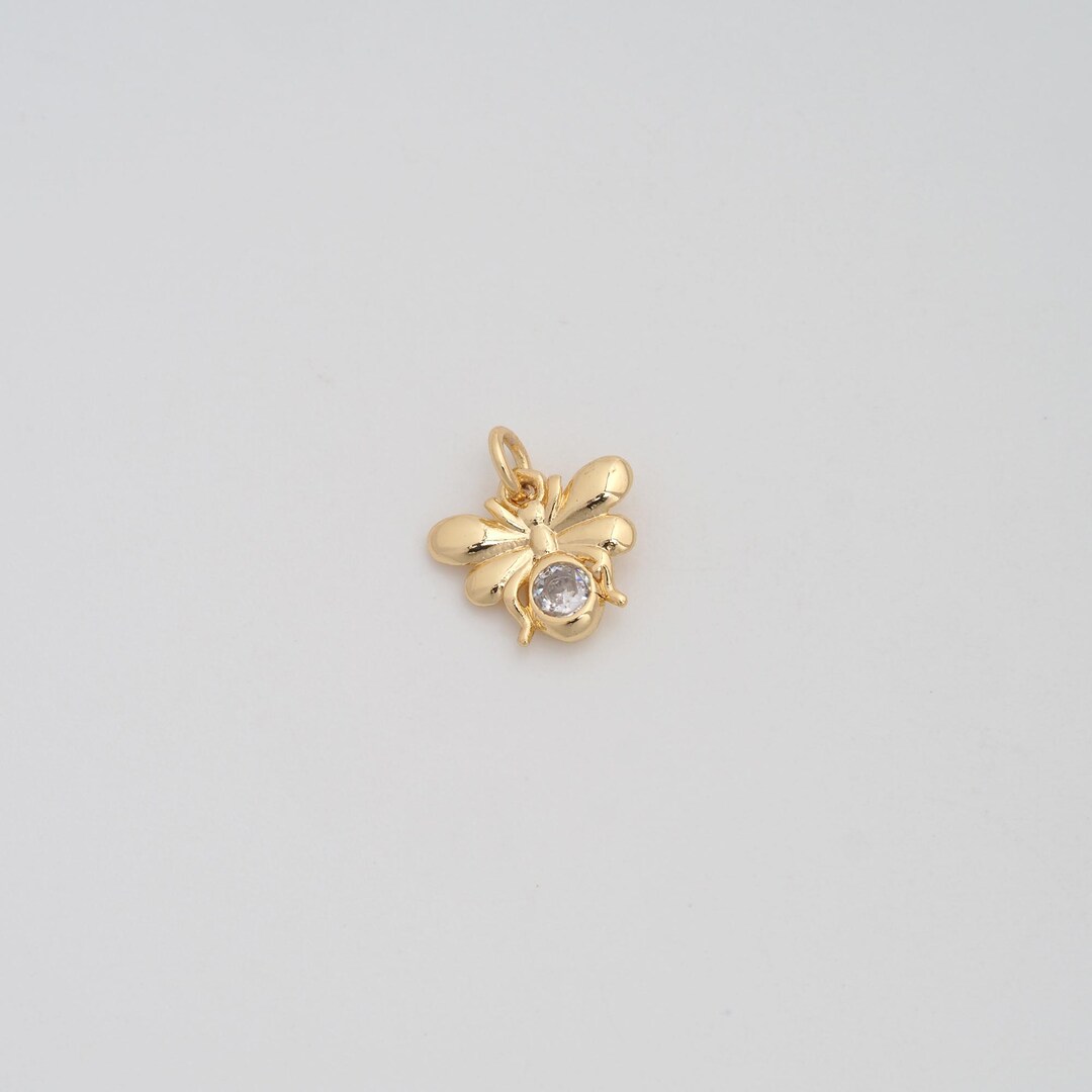 5 Pcs Gold Firefly Charms 18K Gold Filled Insect Pendant for DIY ...