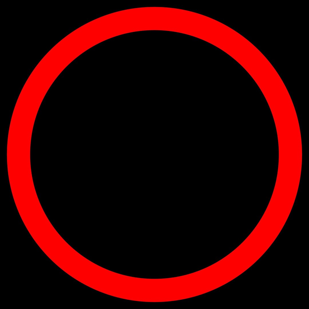 Red Circle Sticker With Royalties - Etsy