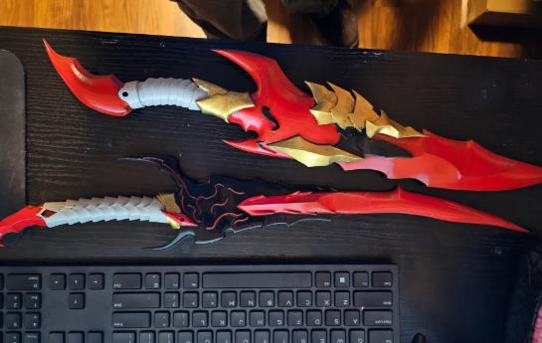 Solo Leveling Kamish Wrath Dagger/cosplay/costume/weapon/sword - Etsy