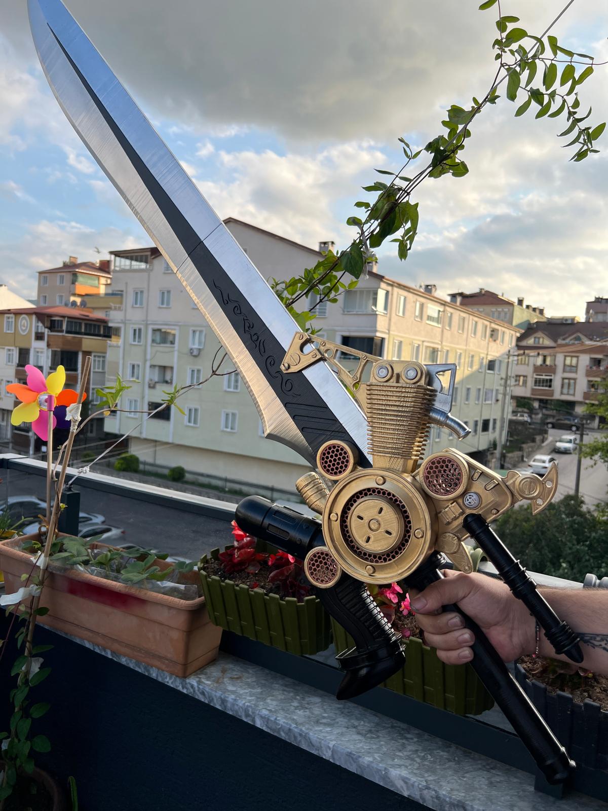 Final Fantasy Noctis Engine Blade Cosplay/costume/weapon/sword 3D ...