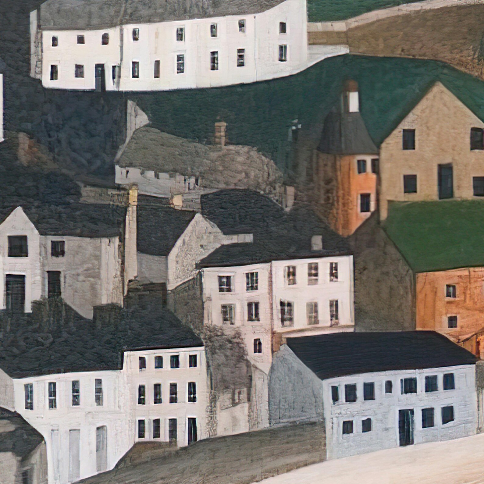 St Ives Art Image, Seaside Town Painting - Etsy
