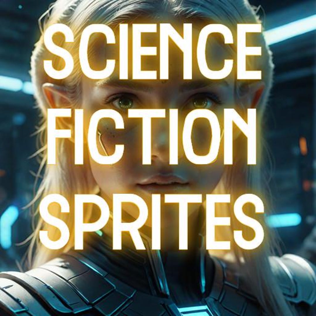 Tabletop Science-fiction BIG Sprites STL Pack STL digital Files - Etsy