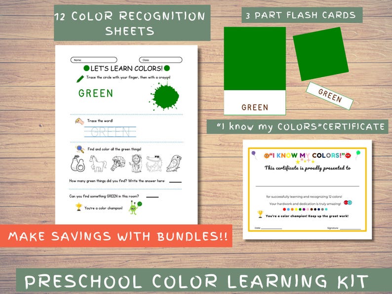 Preschool Color Recognition Worksheets ,color Worksheet, Color Learning ...