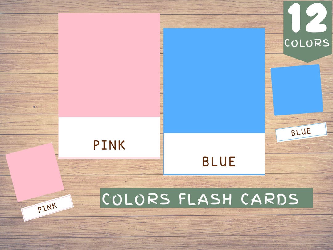 Colors Flash Cards, Matching Colors Printable ,color Sorting , Color ...