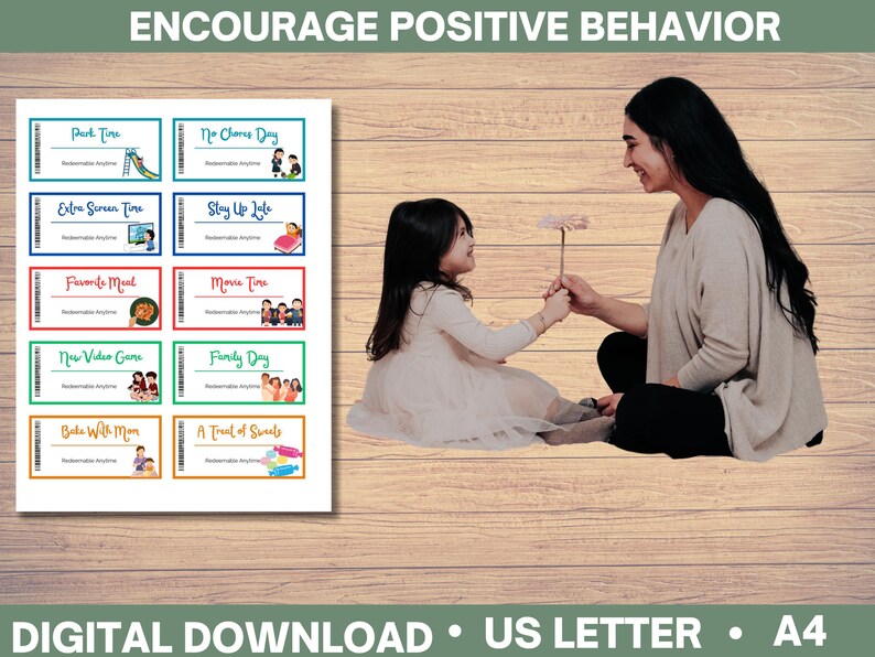 Kids Reward Coupons, Printable Reward Coupons for Kids, Behavior ...