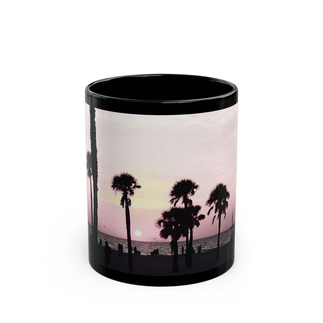2016 Vibes Palm Tree Mug Beach Sunset Coffee Cup California Aesthetic ...