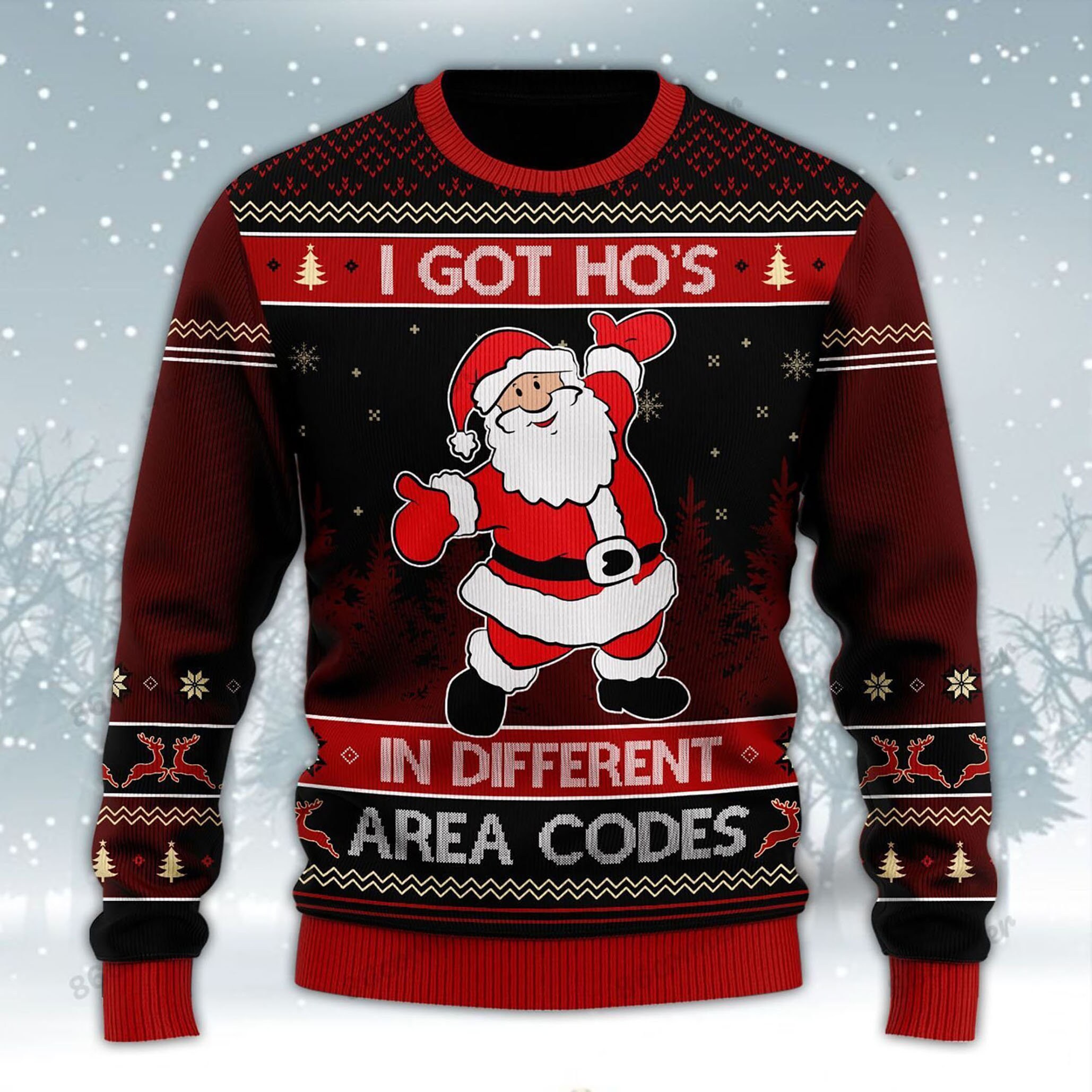 3D I Got Ho In Different Area Codes Ugly Sweater sold by H g Sr | SKU ...
