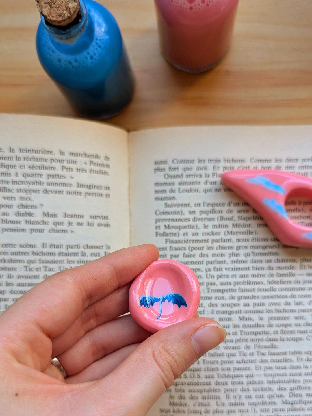 Dragon Worry Stone: Hand-painted Fidget - Anti-stress Pebble - Anxiety ...