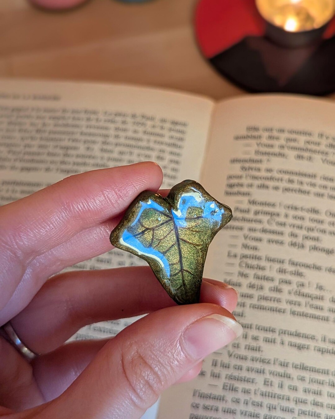 Ivy Leaf Worry Stone - Textured or Smooth Anxiety Relief - Handmade ...