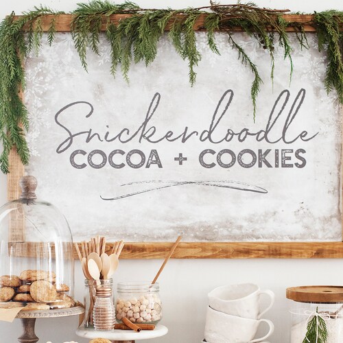 Christmas Coffee Bar Sign Hot Cocoa Sign Hot Chocolate | Etsy