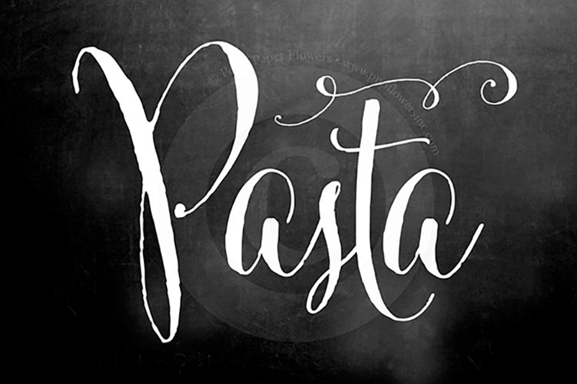 Pasta Bar Signs 2 Options Included INSTANT DOWNLOAD - Etsy