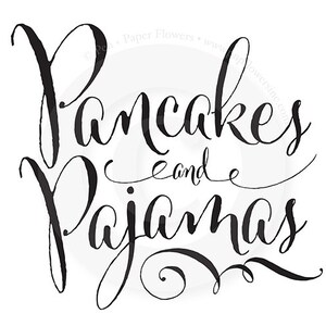 Pancakes + Pajamas Chalkboard Signs (2 Styles) ---> INSTANT DOWNLOAD - Etsy