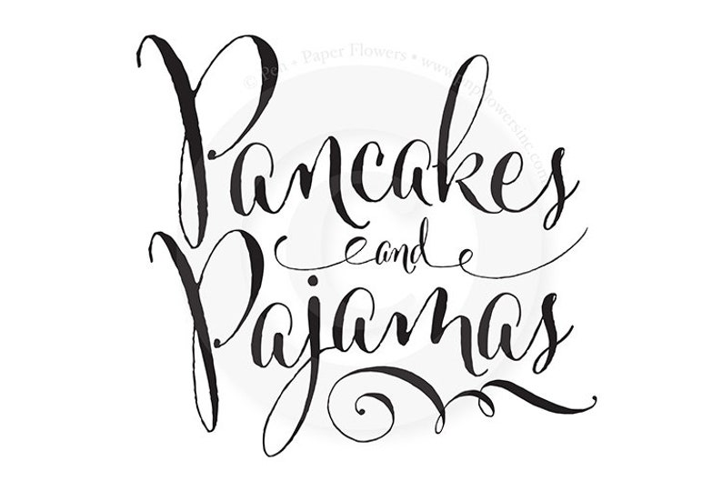 Pancakes Pajamas Chalkboard Signs 2 Styles Instant Etsy