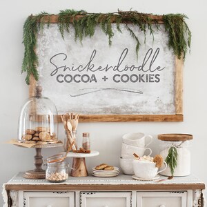 Snickerdoodle Cocoa and Cookies Sign - INSTANT DOWNLOAD - PIY ...