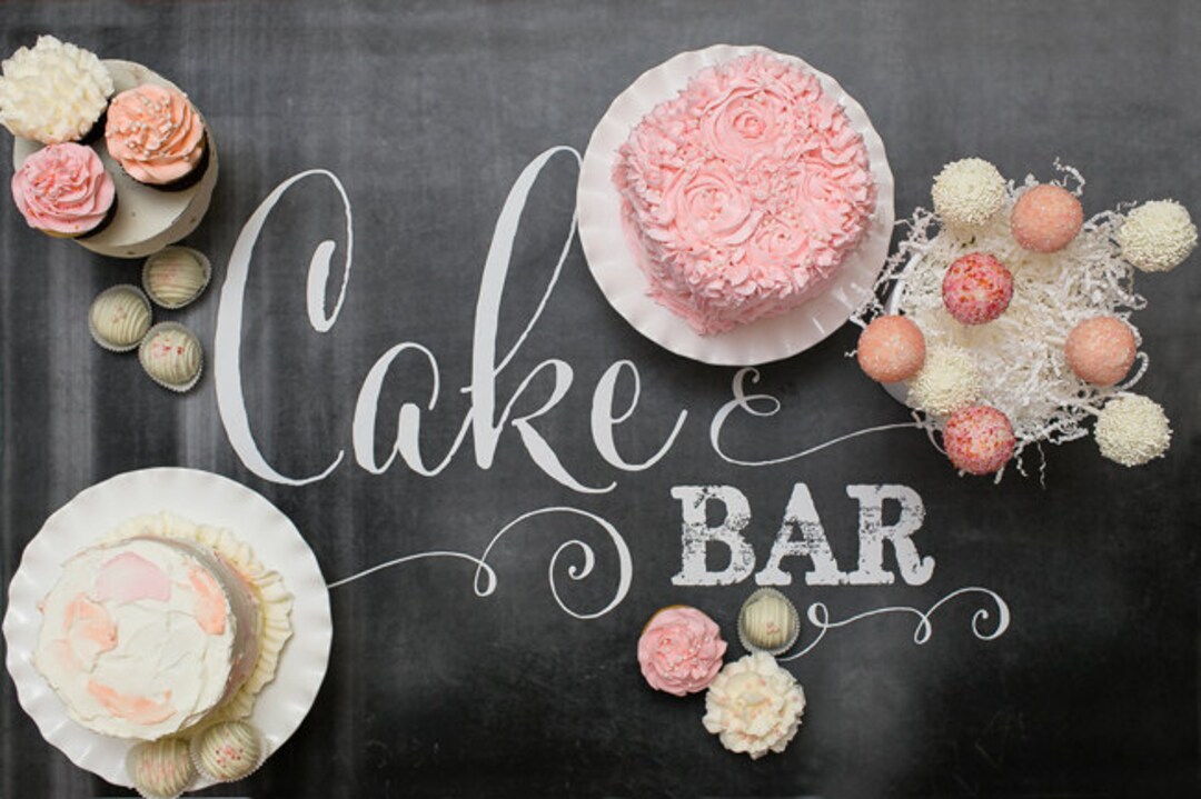 Chalkboard Cake Bar 24x36 Sign - INSTANT DOWNLOAD - Etsy