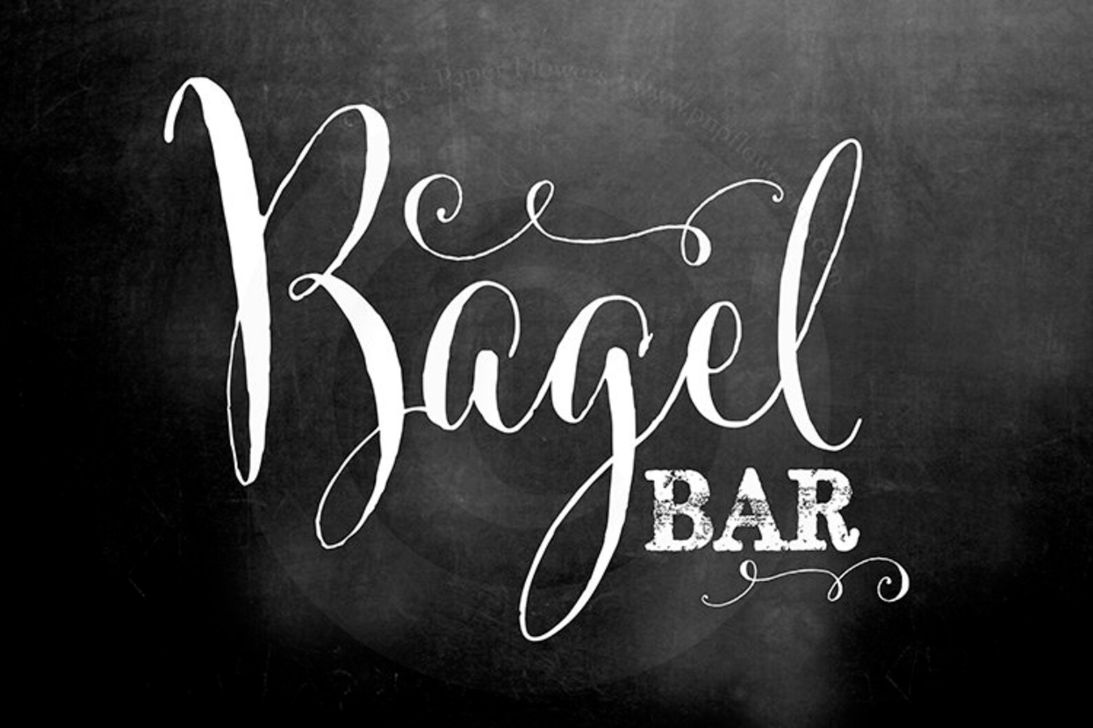 Bagel Bar Chalkboard Sign INSTANT DOWNLOAD - Etsy