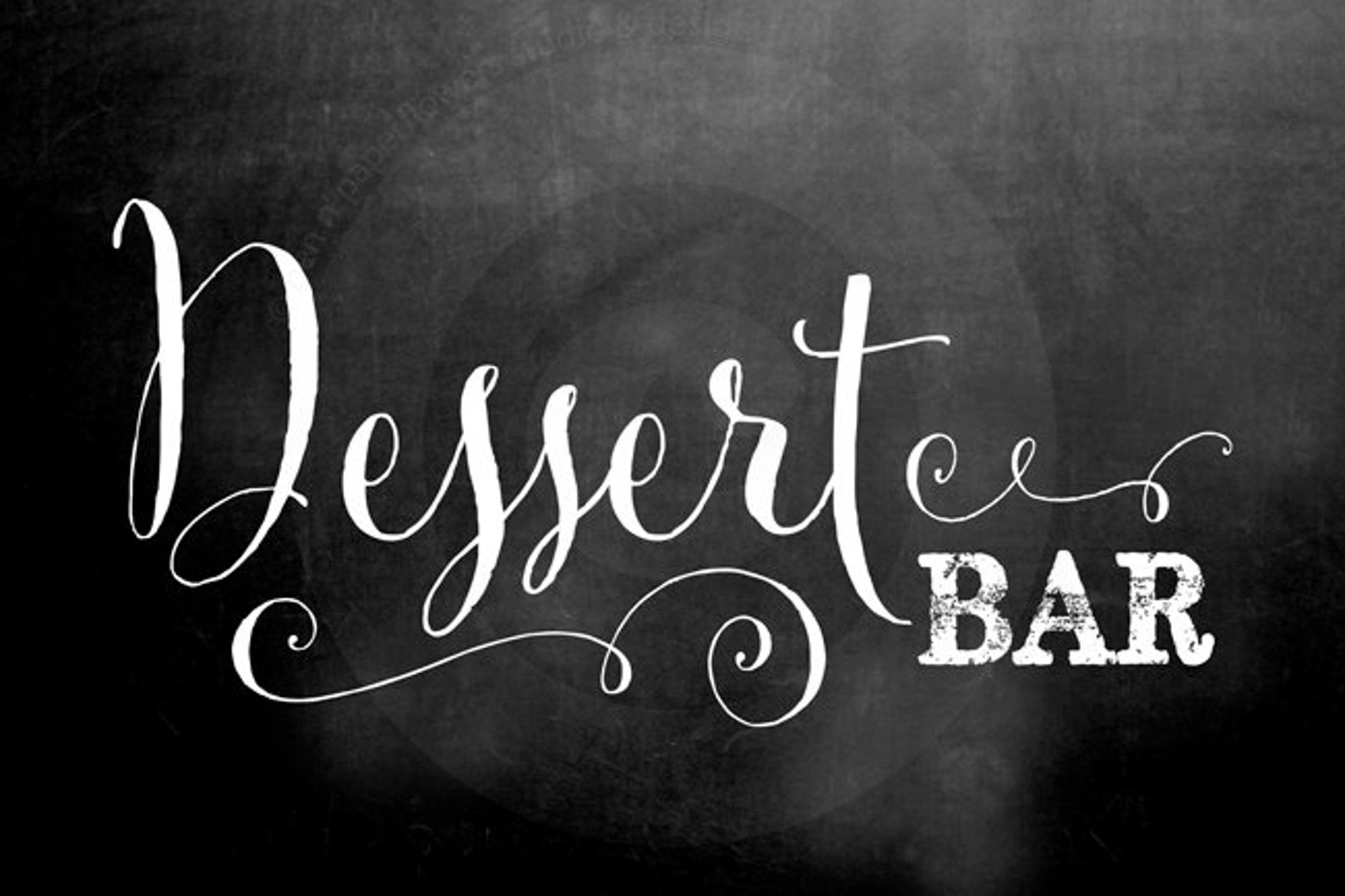 Dessert Bar Chalkboard Sign INSTANT DOWNLOAD - Etsy