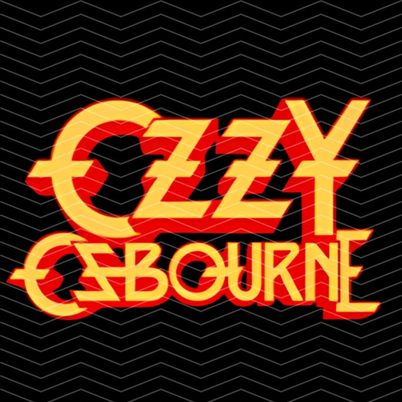 Ozzy Osbourne Logo Tribute | Digital Download | RIP 1948–2025 | Retro ...