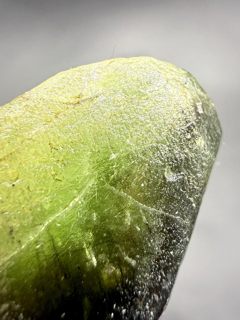 77 Carat Raw Peridot With Rare Ludwigite Crystal Specimen Uncut August ...