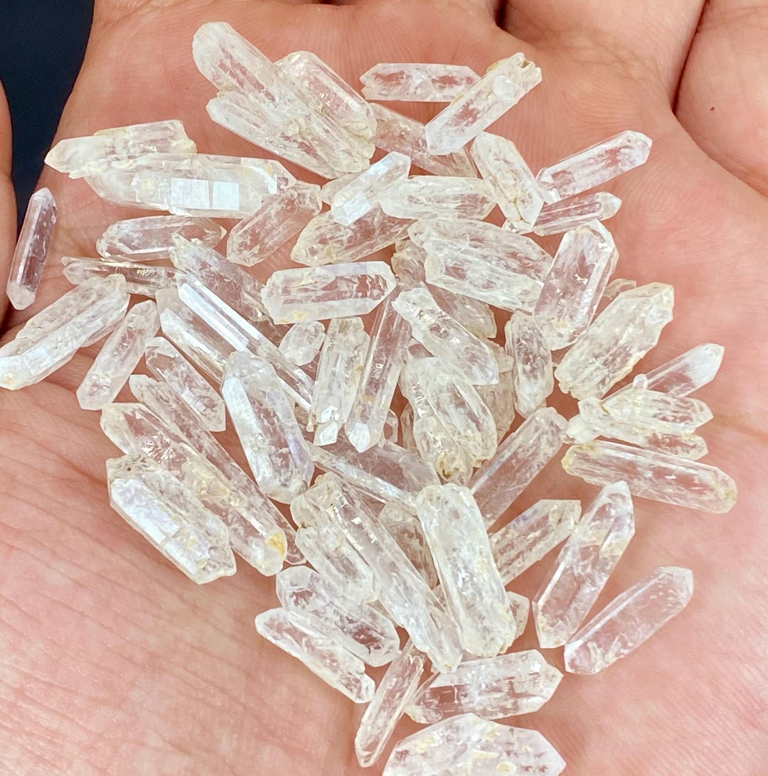 128ct Double Terminated Clear Quartz Crystal Point: Raw Healing Stone ...