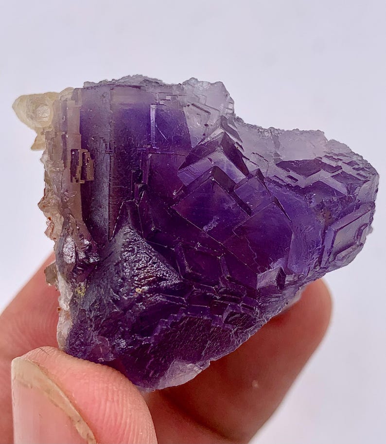 265 Carat Purple Fluorite Crystal Tower, Rare Specimen - Etsy
