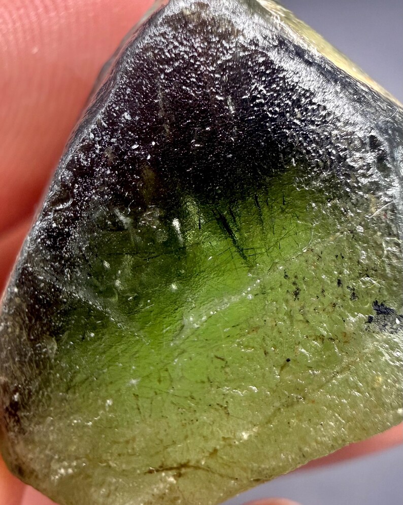 77 Carat Raw Peridot With Rare Ludwigite Crystal Specimen Uncut August ...