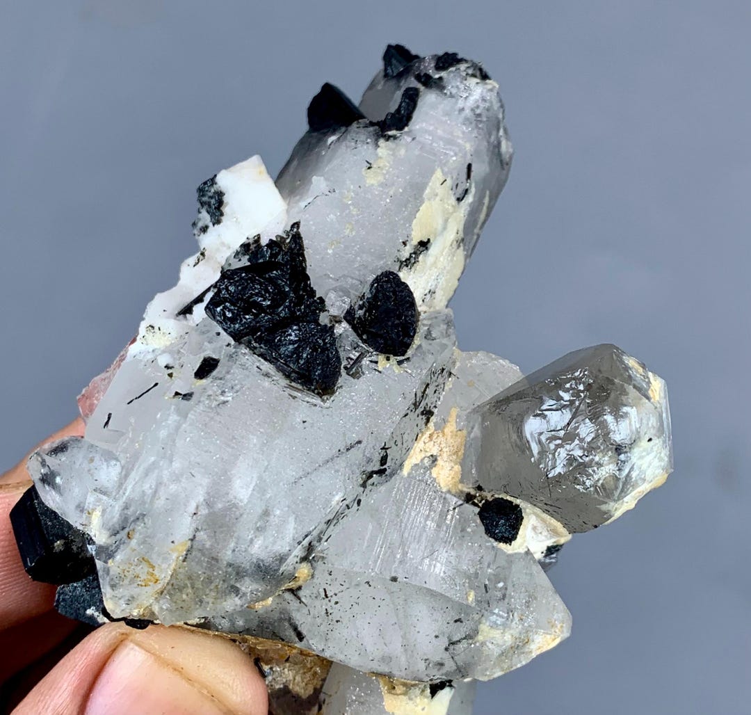 Tourmalinated Quartz Crystal | 811.45 Ct Pakistani Mineral Specimen ...