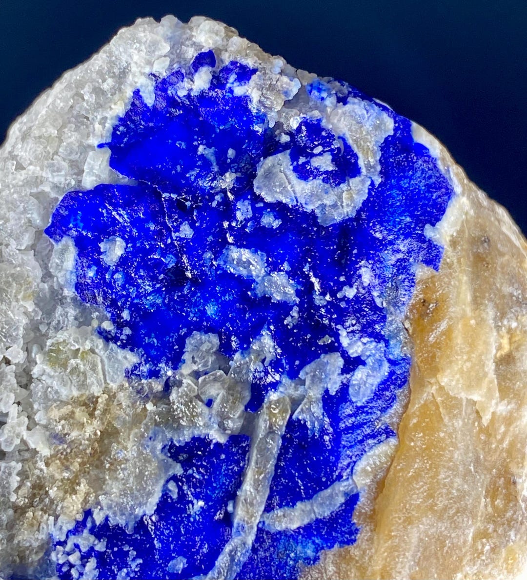 671 Crt Deep Blue Lazurite Crystal | Raw Mineral Specimen, Healing ...