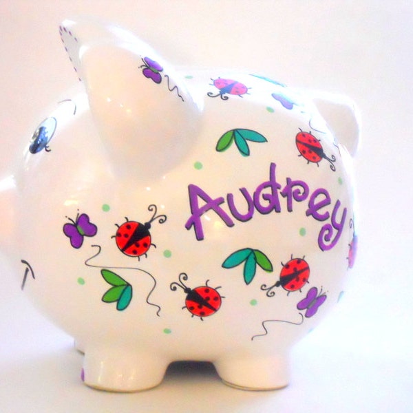 Ladybug Piggy Bank - Etsy
