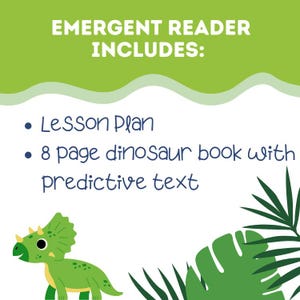 My Little Dinosaur Emergent Reader, Guided Reader for Preschool - Etsy
