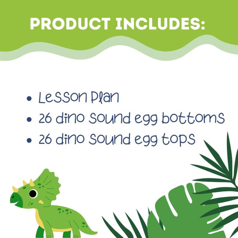 Dinosaur Beginning Sounds Matching Game, Literacy Game for Preschool - Etsy