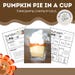 Pumpkin Pie in a Cup Cooking Activity: Thanksgiving Lesson Plan ...
