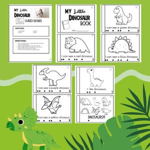 My Little Dinosaur Emergent Reader, Guided Reader for Preschool - Etsy