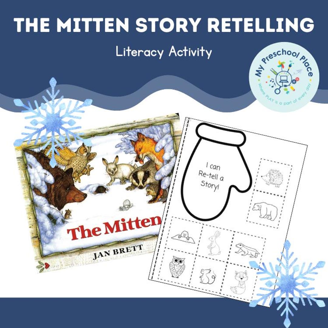 The Mitten Story Retelling Activity | Winter Literacy Center for ...