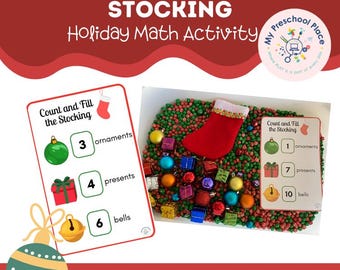 Christmas Magic Sensory Bin: Winter Preschool Learning Game - Etsy