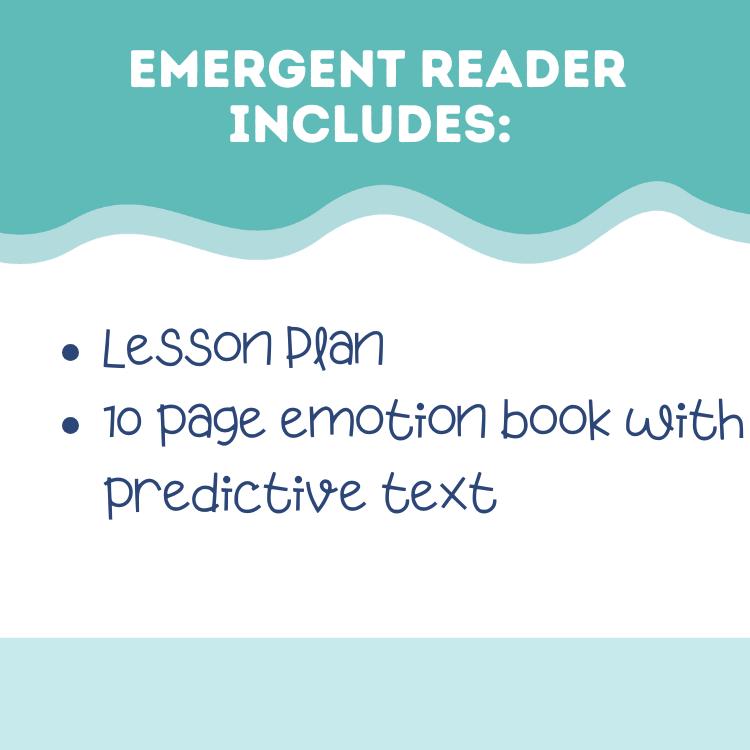 My Little Emotions Emergent Reader, Guided Reader for Preschool - Etsy