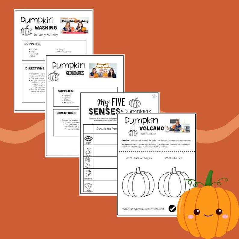 Preschool Halloween Science Activity Bundle: Pumpkin Lessons (PDF ...