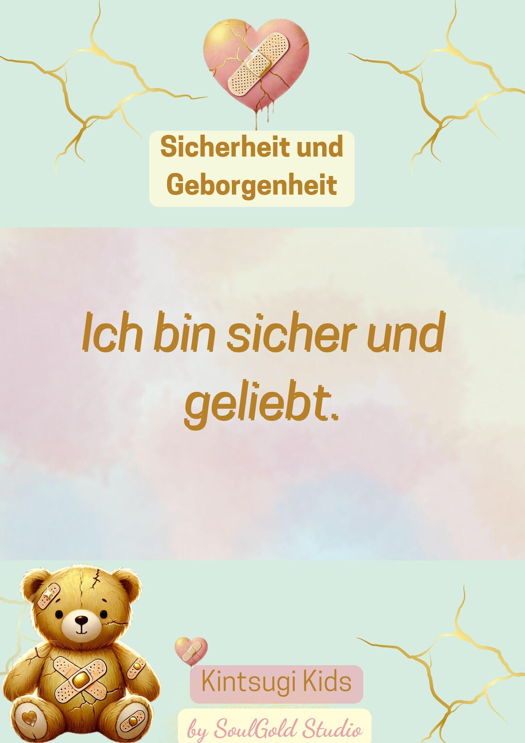 Teddy Steps Affirmation Cards for Children | Gently Accompany ...