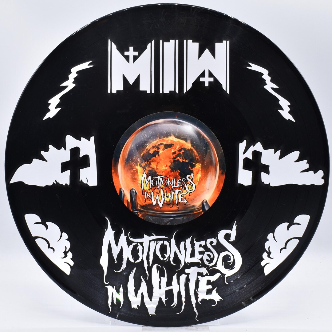 Motionless in White, B177 Custom Laser Cut Vinyl Records, Twill Coaster ...